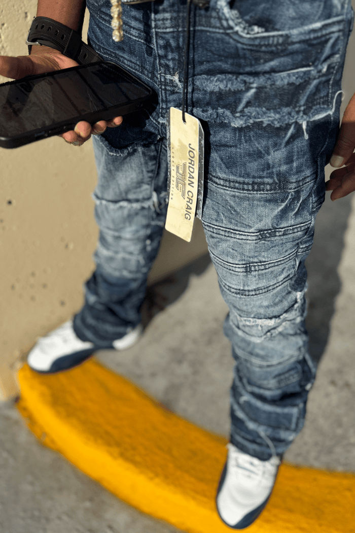 Kids Stacked Jason Denim (Deep Blue)
