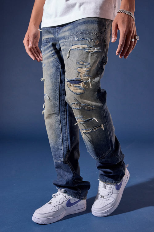 Relaxed Fit - Foreman Denim (Copper Wash) - Aaron Collection
