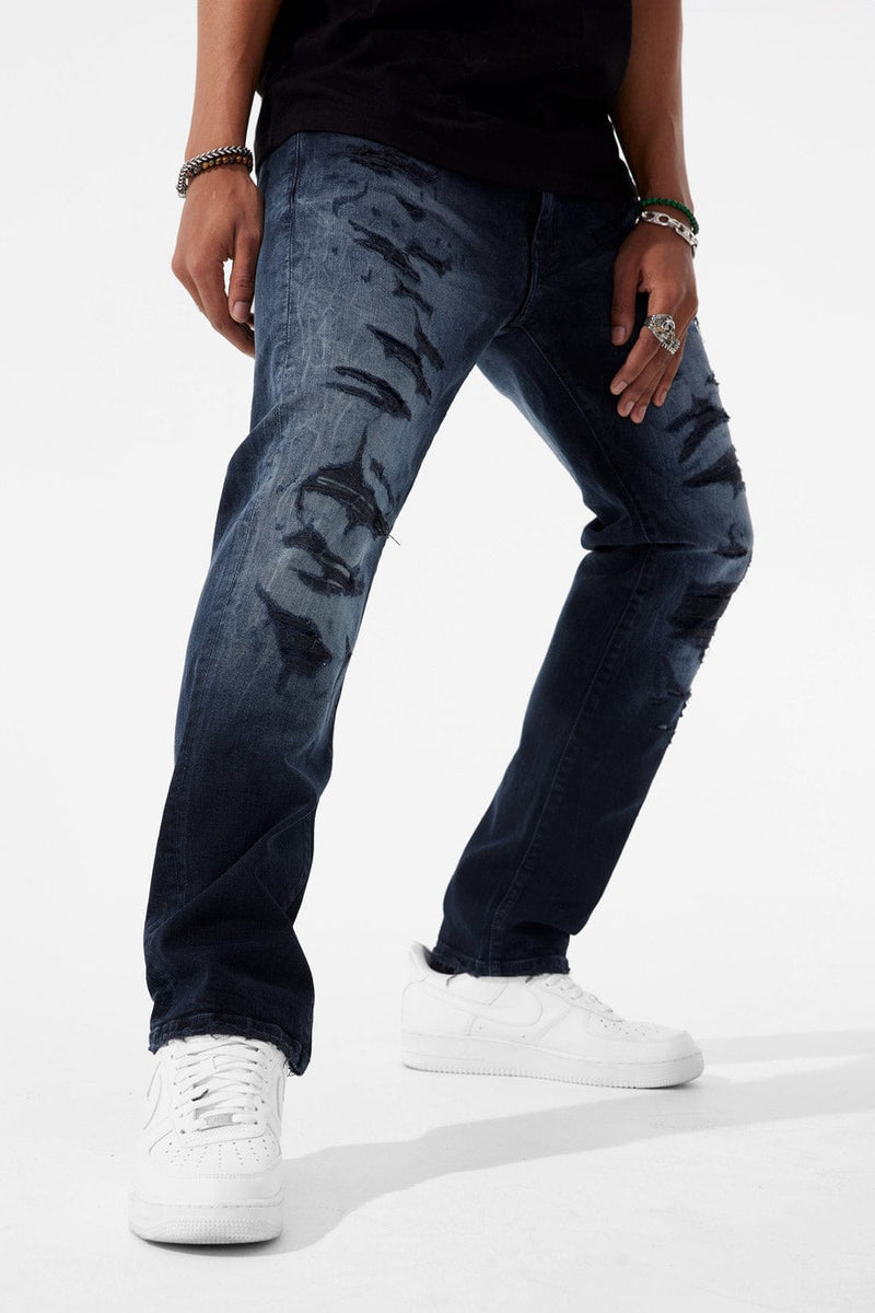 Straight Fit - Elmhurst Denim (Midnight Blue) - Collins Collection