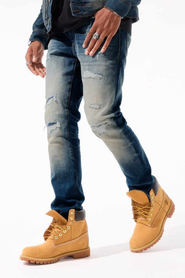 Straight Fit - Meadowlands Denim (Azure) - Collins Collection