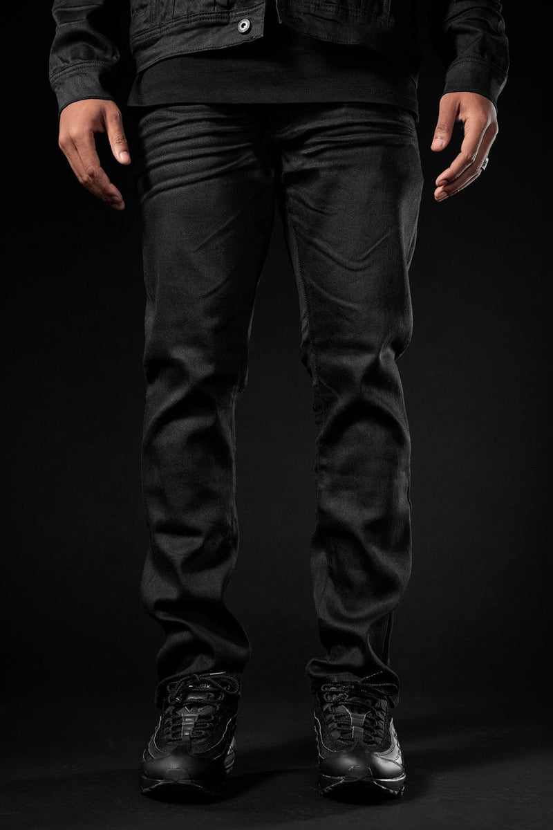Straight Fit - Obsidian Denim (Black) - Collins Collection