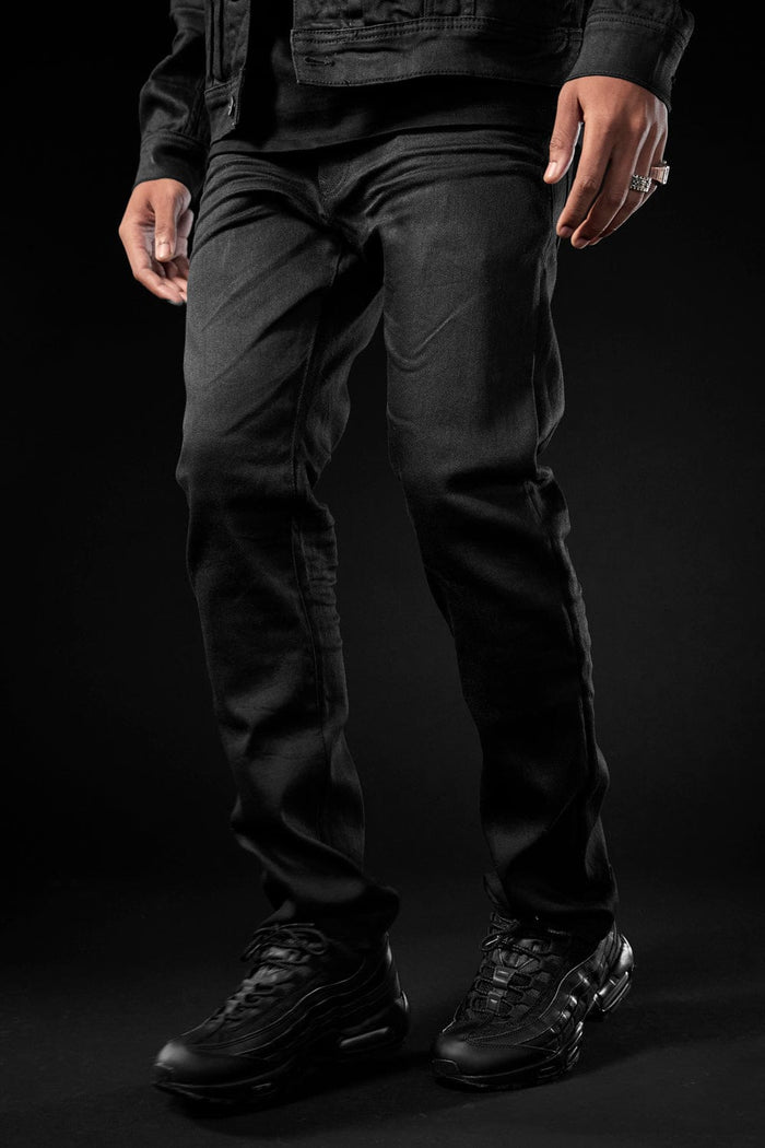Straight Fit - Obsidian Denim (Black) - Collins Collection