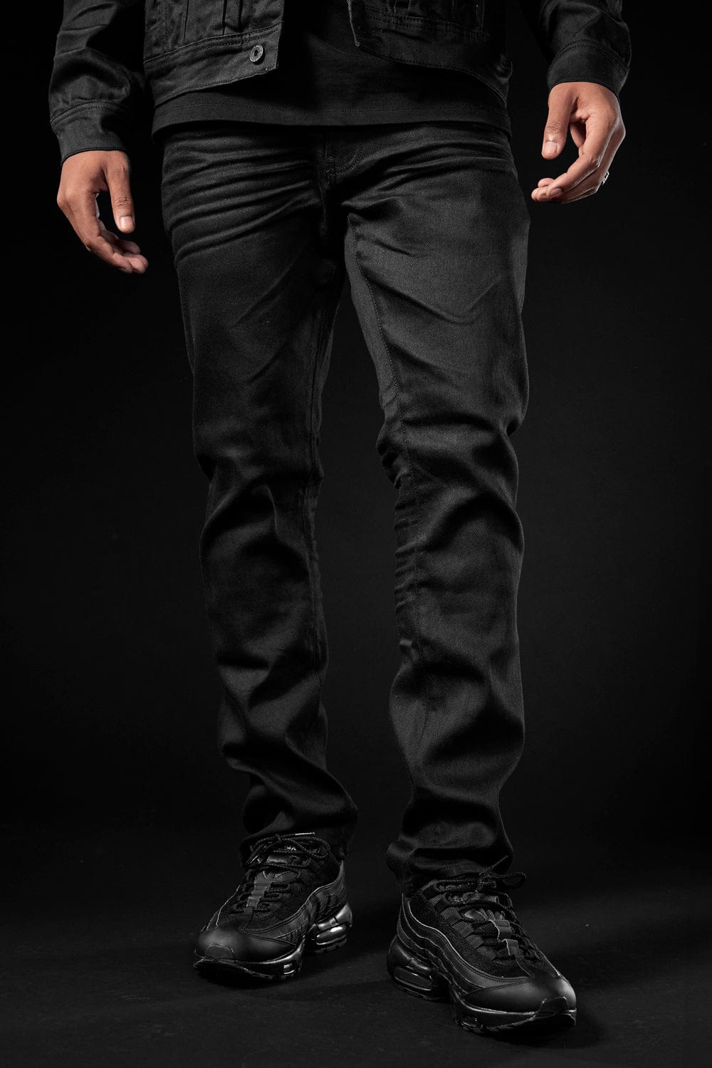 Straight Fit - Obsidian Denim (Black) - Collins Collection