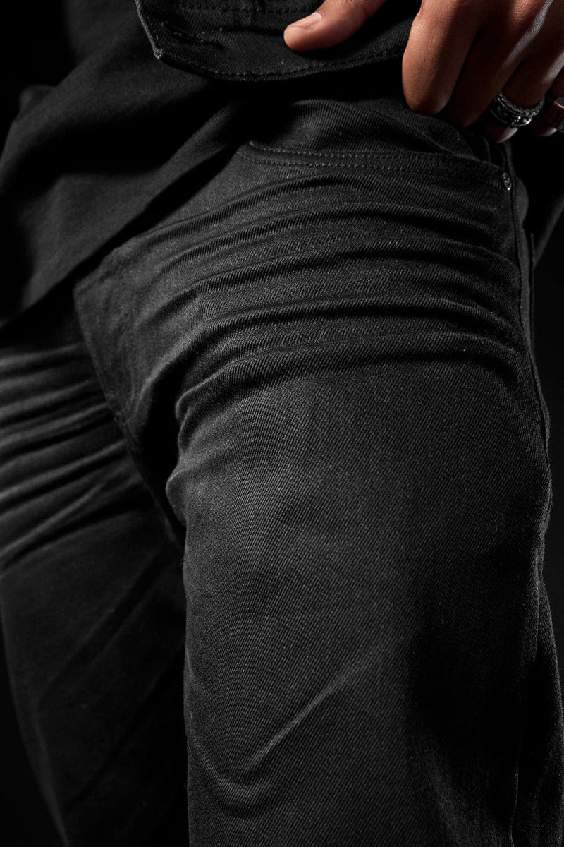 Straight Fit - Obsidian Denim (Black) - Collins Collection