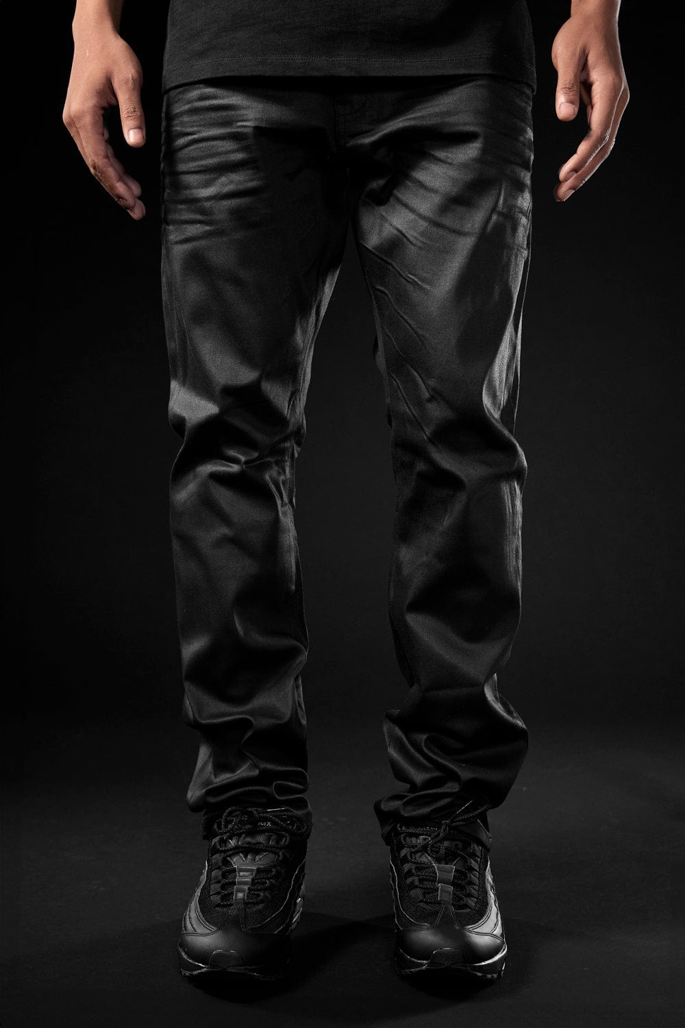 Straight Fit - Smooth Criminal Denim (Jet Black) - Collins Collection