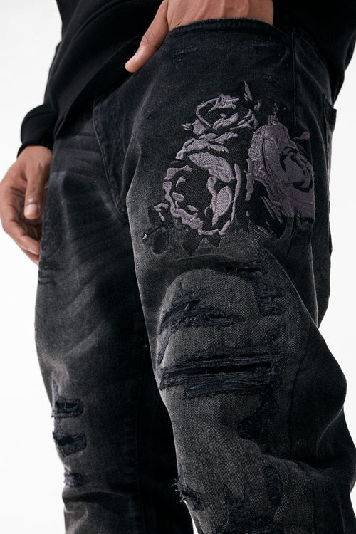 Slim Taper Fit - Eternal Darkness Denim (Black Shadow) - Sean Collecti