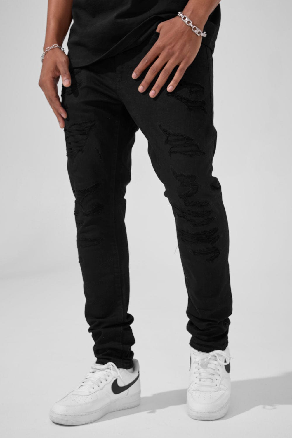 Slim Taper Fit - Alkaline Denim (Jet Black) - Sean Collection