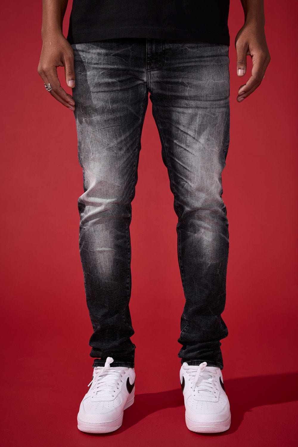 Slim Taper Fit - Alexander Pure Denim (Black Shadow) - Sean Collection