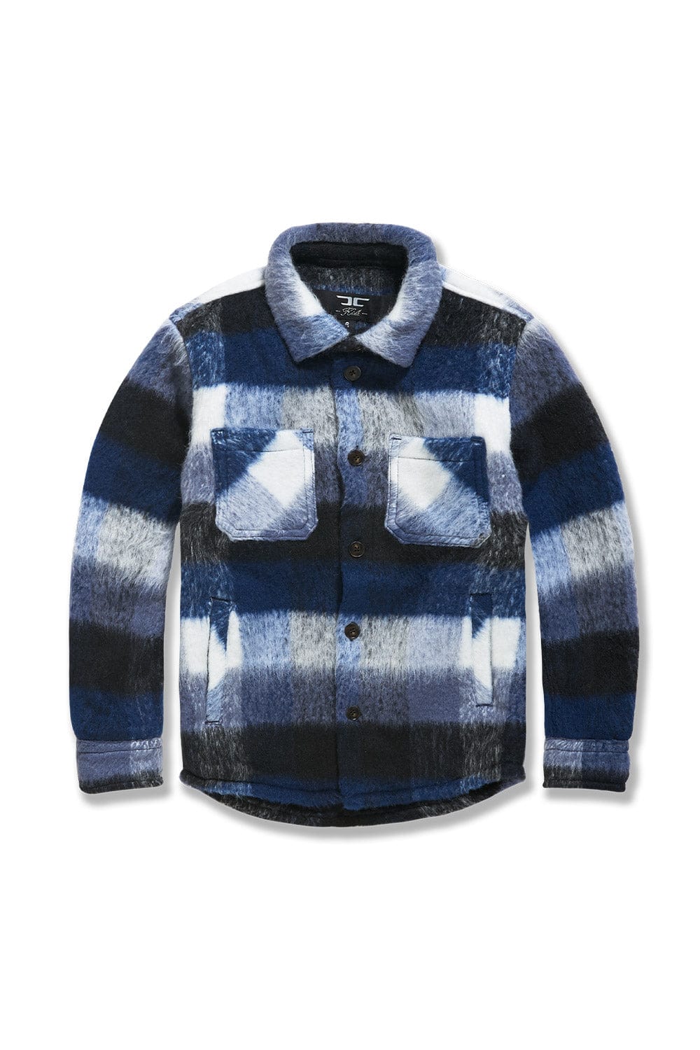 Kids Flannel Shacket (Blue)
