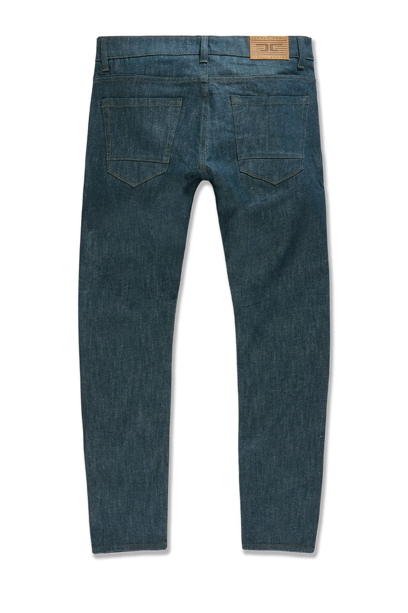 Straight Fit - Upper East Side Denim (Raw Green Cast) - Collins Collec