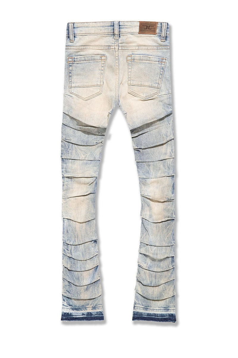 Kids Stacked Ripple Effect Denim (Antique)