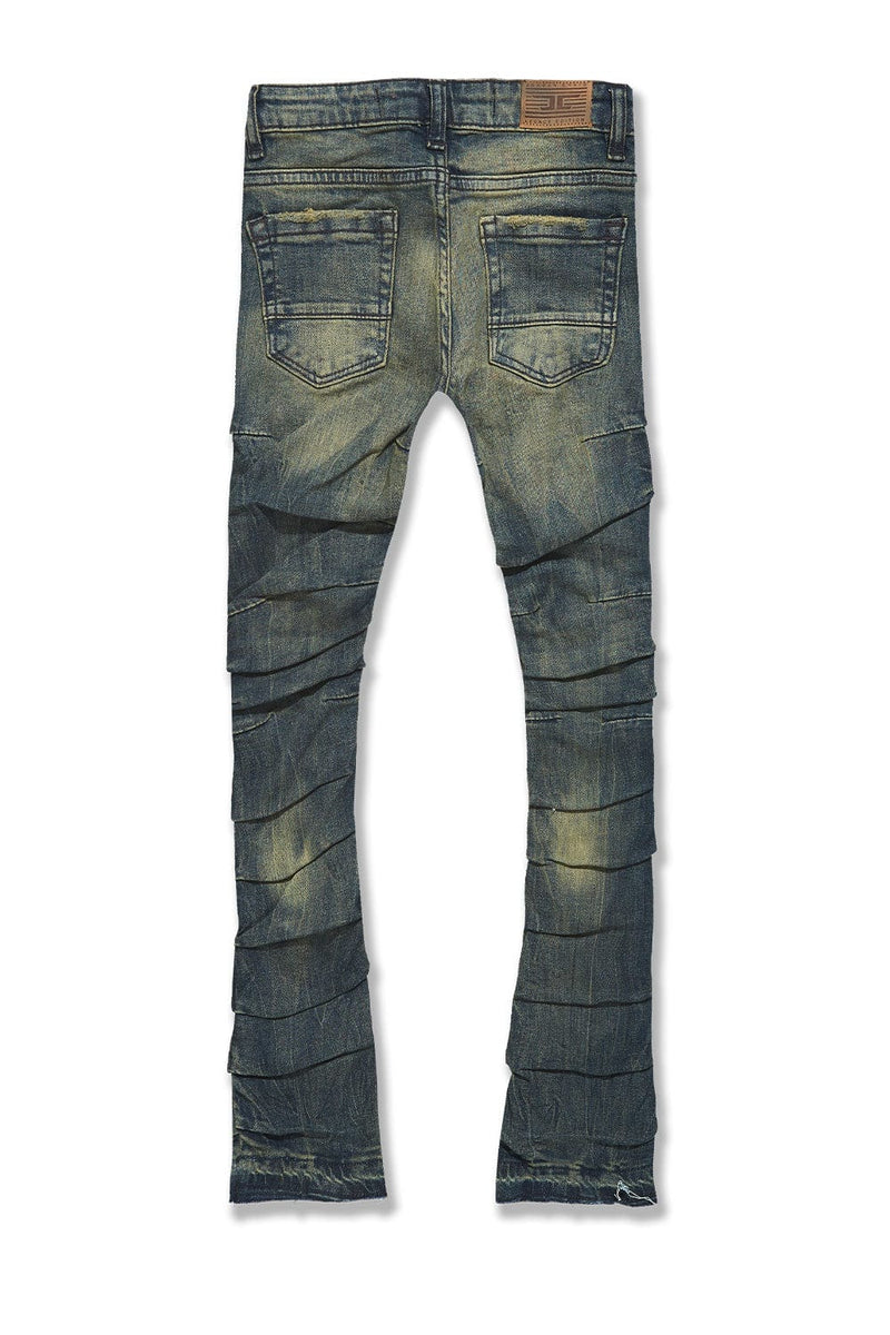 Kids Stacked Ripple Effect Denim (Canyon Blue)
